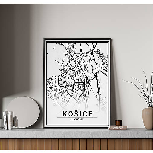 MAPA mesta | plagát / handwrittensoul - SAShE.sk