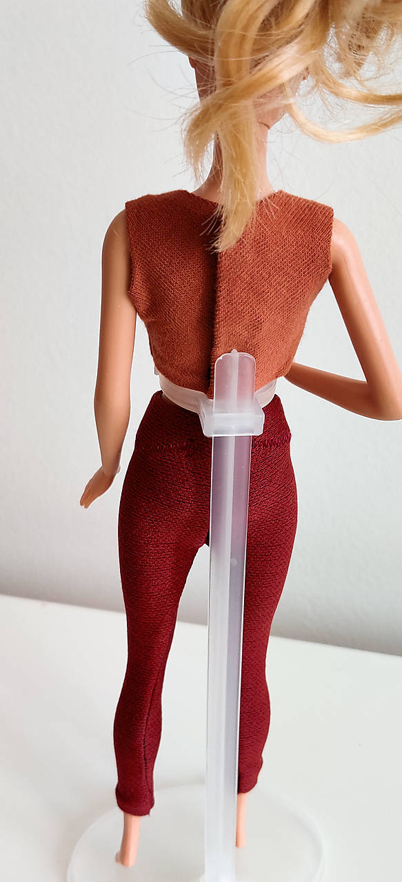 Set na jogu pre bábiku Barbie: legíny + crop top / Miniporium - SAShE.sk
