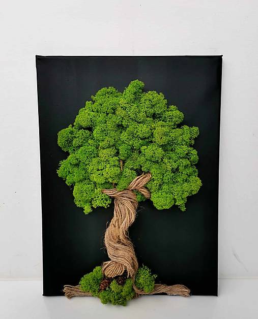 Machový obraz, strom života, 30x40 / MechShop - SAShE.sk