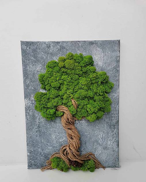 Machový obraz, strom života, 30x40 / MechShop - SAShE.sk