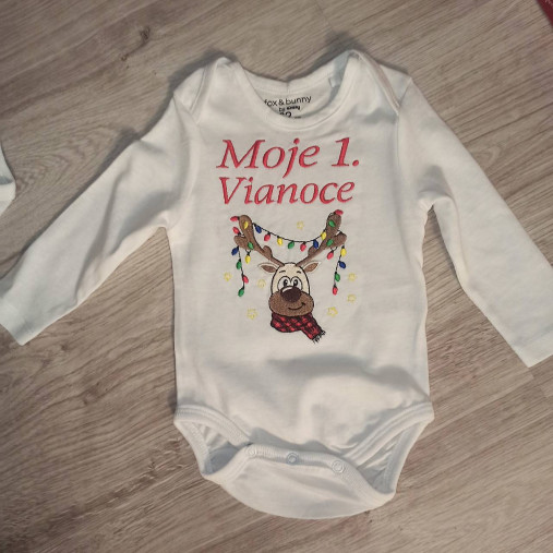 Vyšívaný sobík - detské body / emavy - SAShE.sk