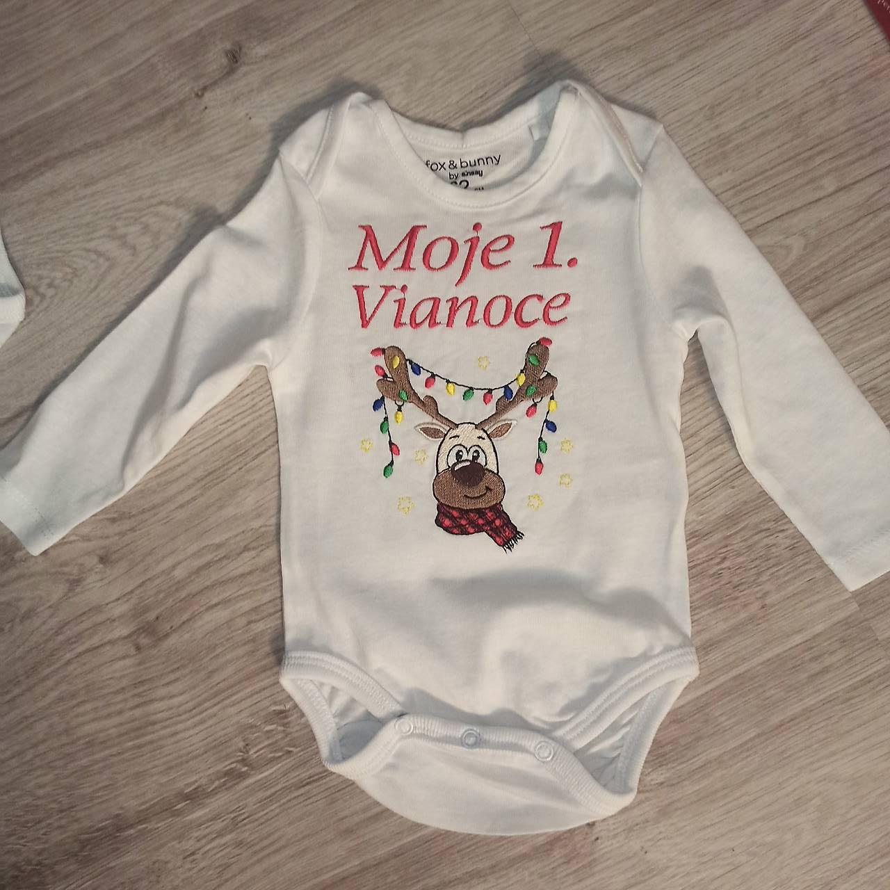 Vyšívaný sobík - detské body / emavy - SAShE.sk
