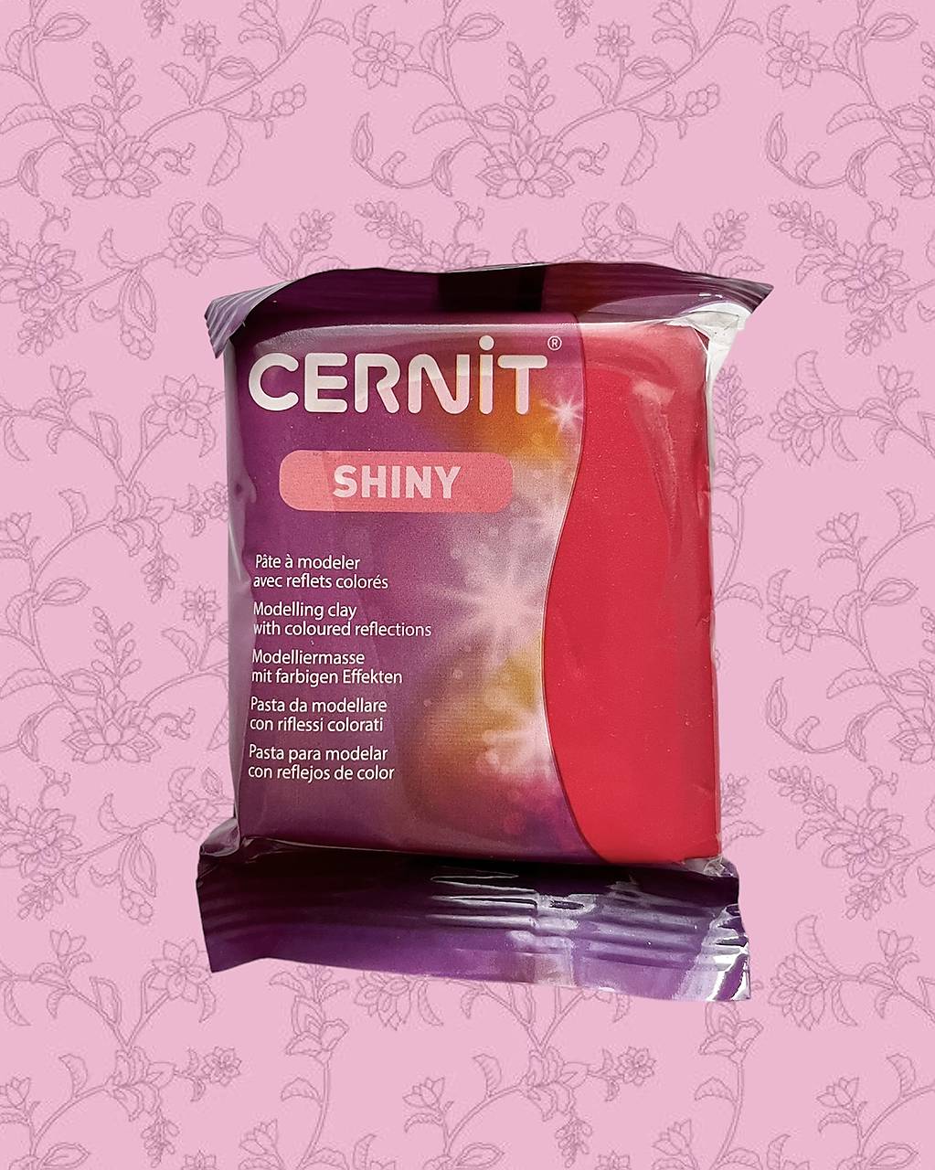 Cernit Shiny Red - polymérová hmota / DiscoTrash - SAShE.sk