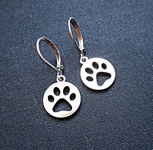 Náušnice labky / yovanna - SAShE.sk