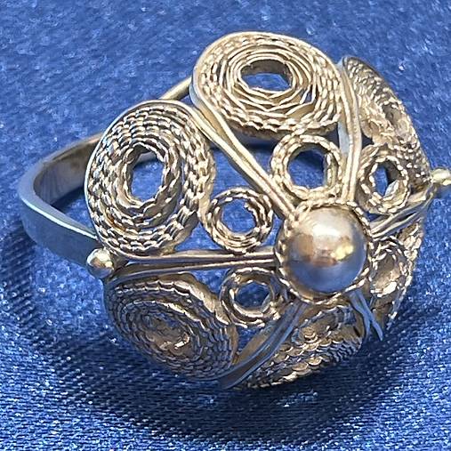 Filigránový prsteň zo striebra 925/1000 / JJfiligree - SAShE.sk