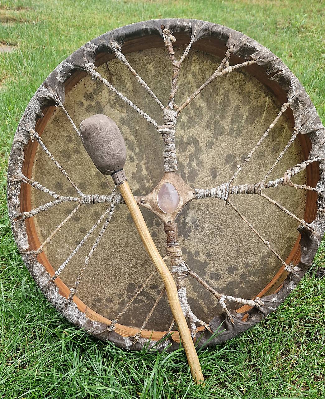 ŠAMANSKÝ BUBON 46CM JASEŇ MASÍV - KOZIA KOŽA - RUŽENÍN - PETROVIČ DRUMS ...