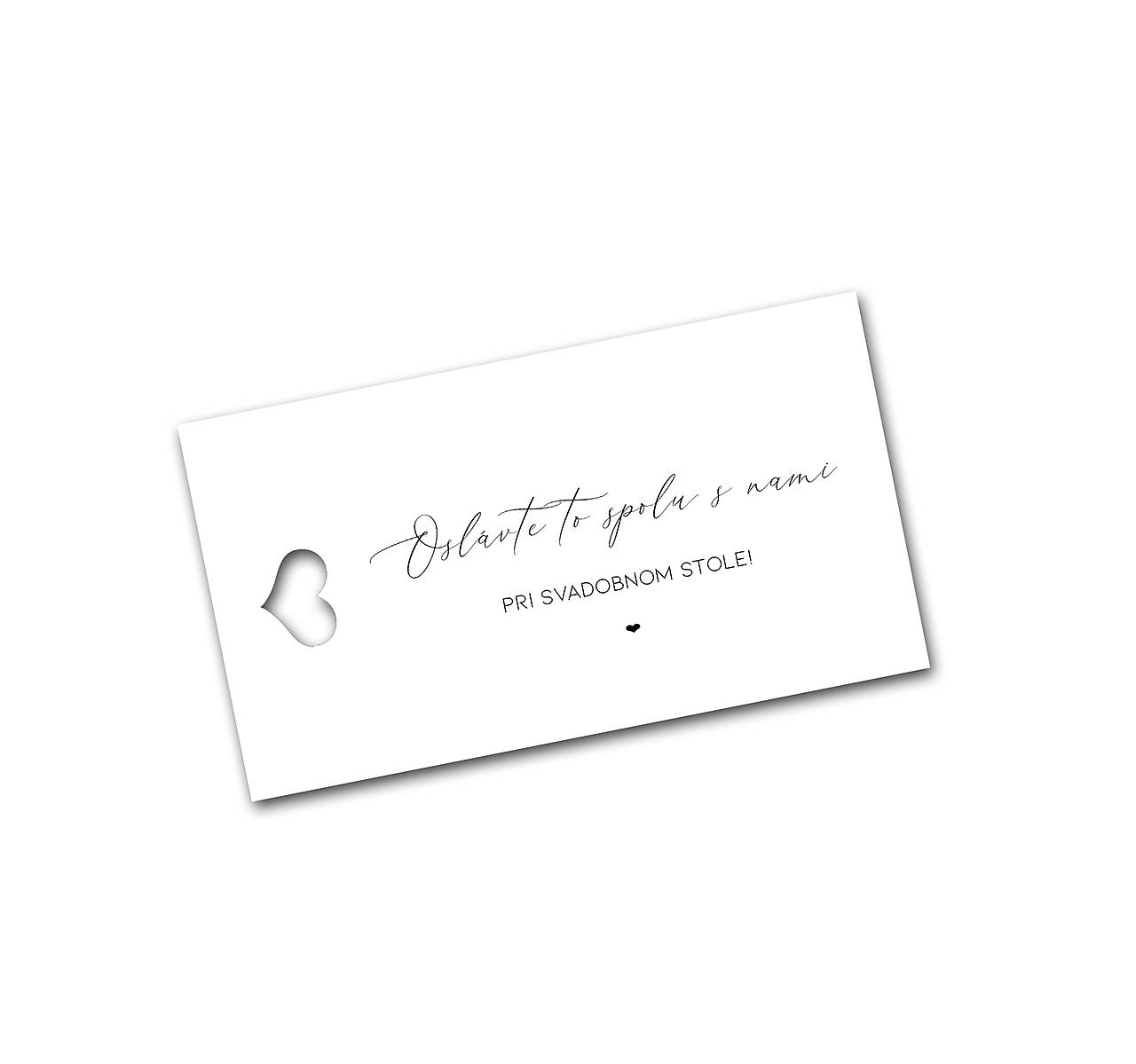 Pozvanie k stolu 9x5cm / MONYsvadobneoznamka - SAShE.sk
