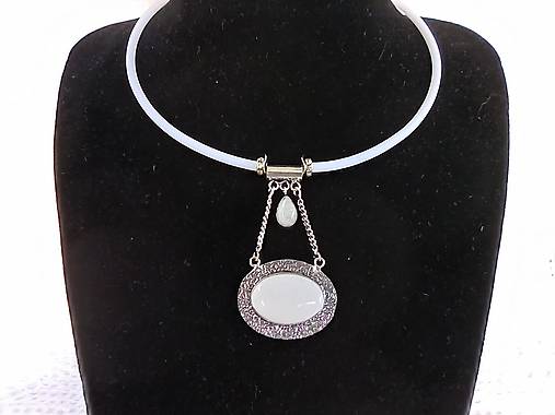 Náhrdelník / Silver Ag 925, Jadeit, Moonstone / fsoter - SAShE.sk