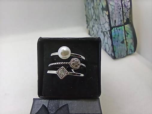 Prsteň luxusný / Silver Ag 925, perla / fsoter - SAShE.sk