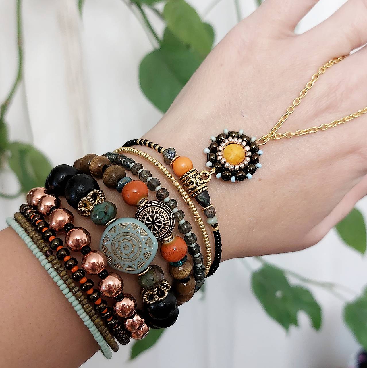 Náramok Boho-energy / KATARINA_KAZETA_JONS - SAShE.sk