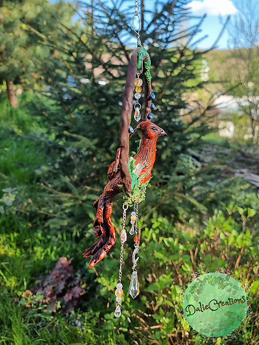 Veľký Lapač slnka s Fénixom / dalie.creations - SAShE.sk