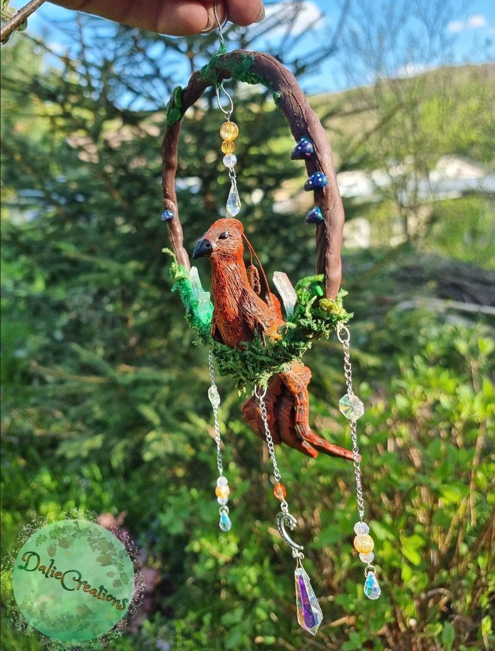 Veľký Lapač slnka s Fénixom / dalie.creations - SAShE.sk