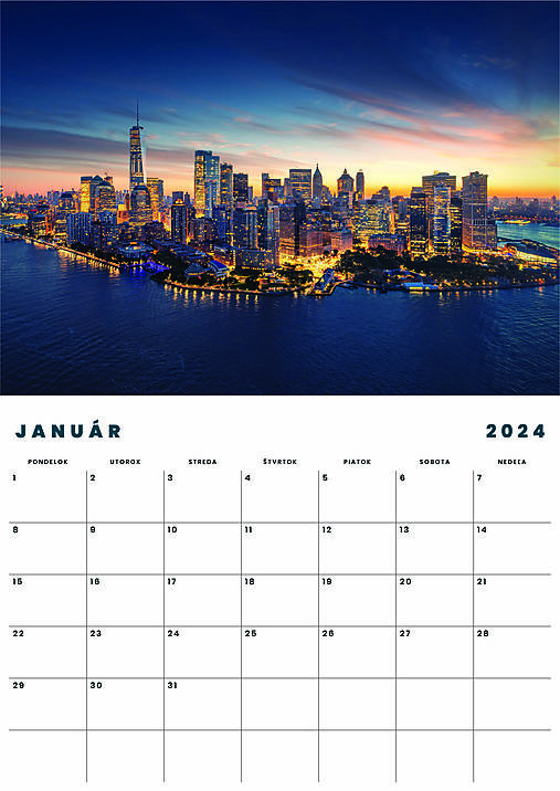 Kalendár 2024 na stiahnutie / DigitPrintDesign - SAShE.sk