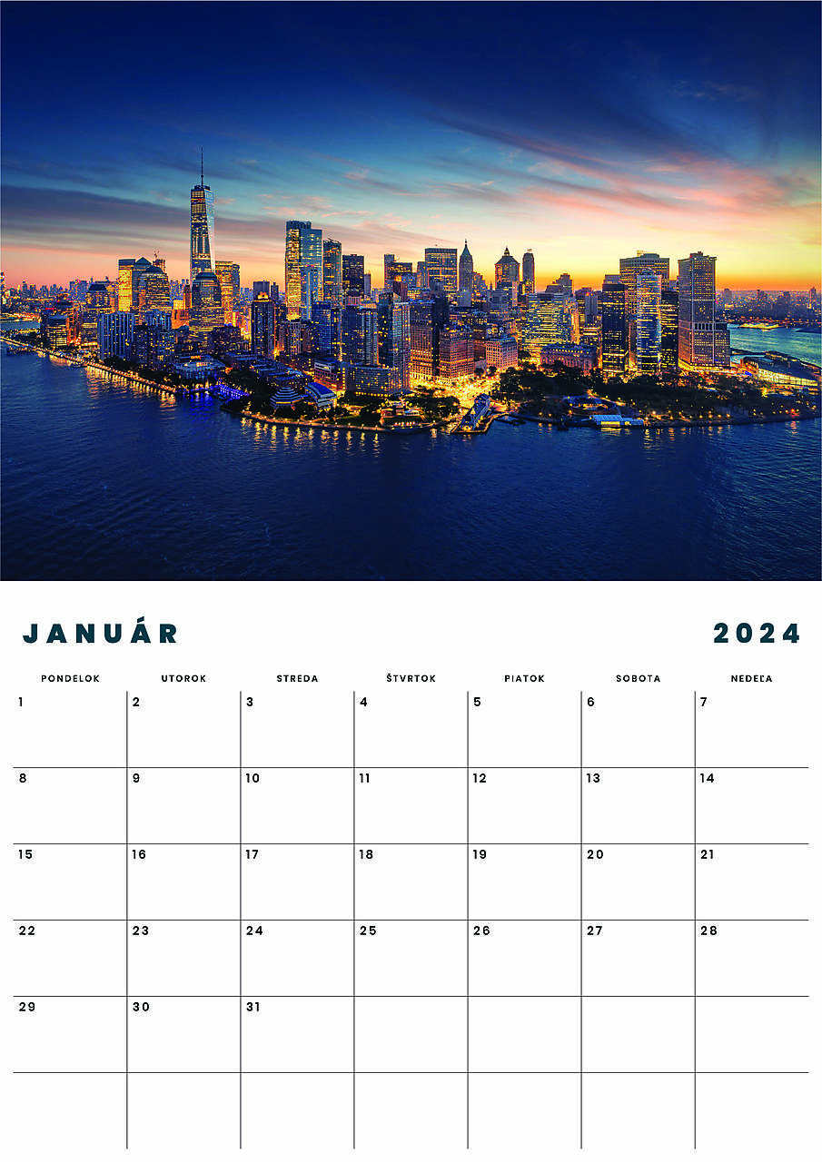 Kalendár 2024 na stiahnutie / DigitPrintDesign - SAShE.sk