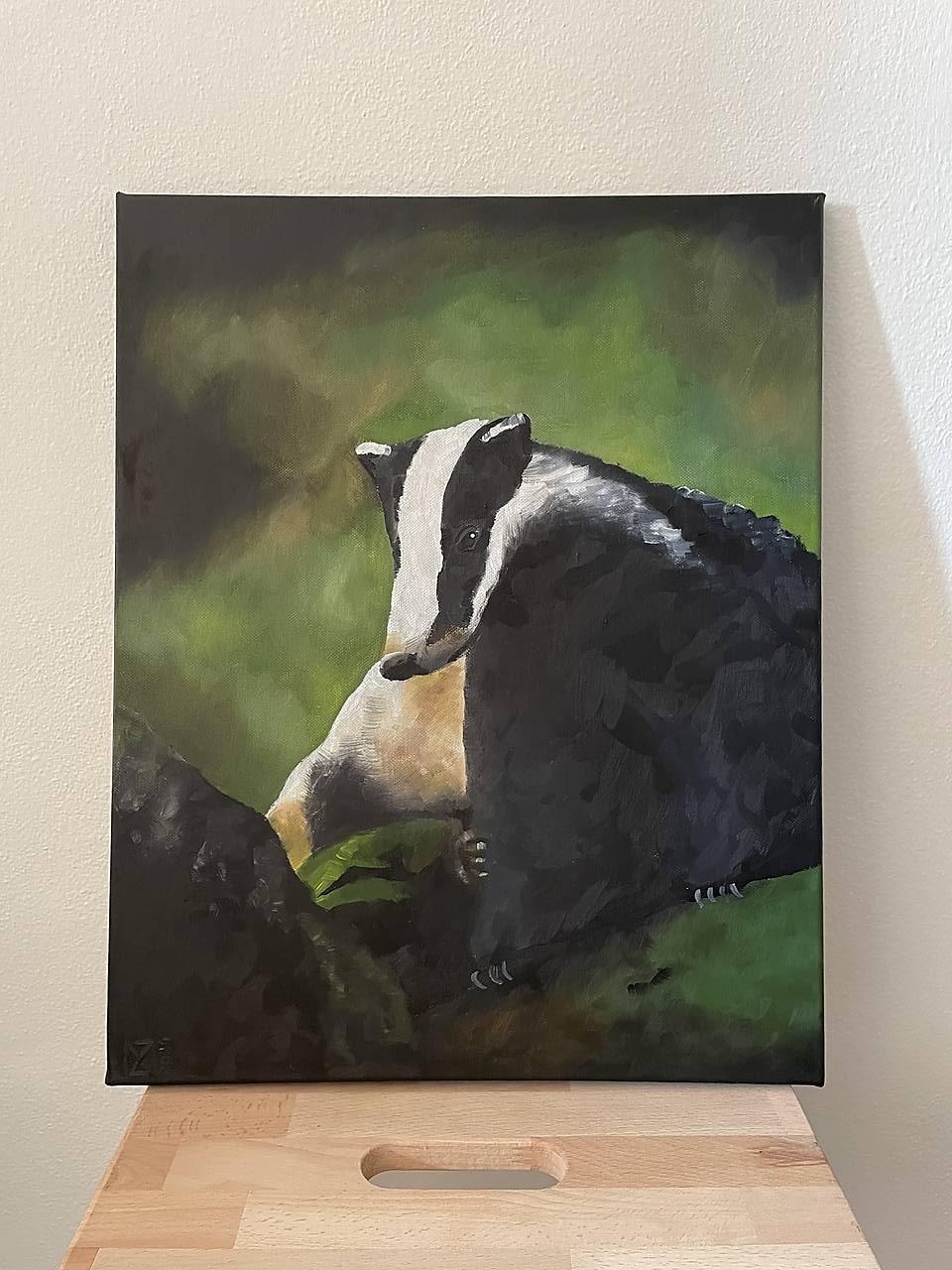 Maľba - Jazvec / MelindaZ_art - SAShE.sk