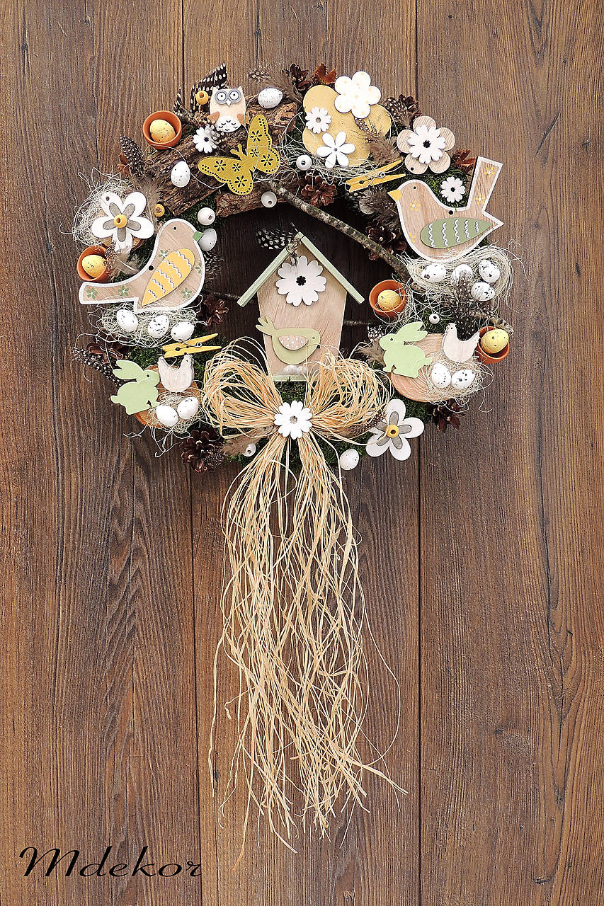 Prírodný jarný veniec III / Mdekor - SAShE.sk