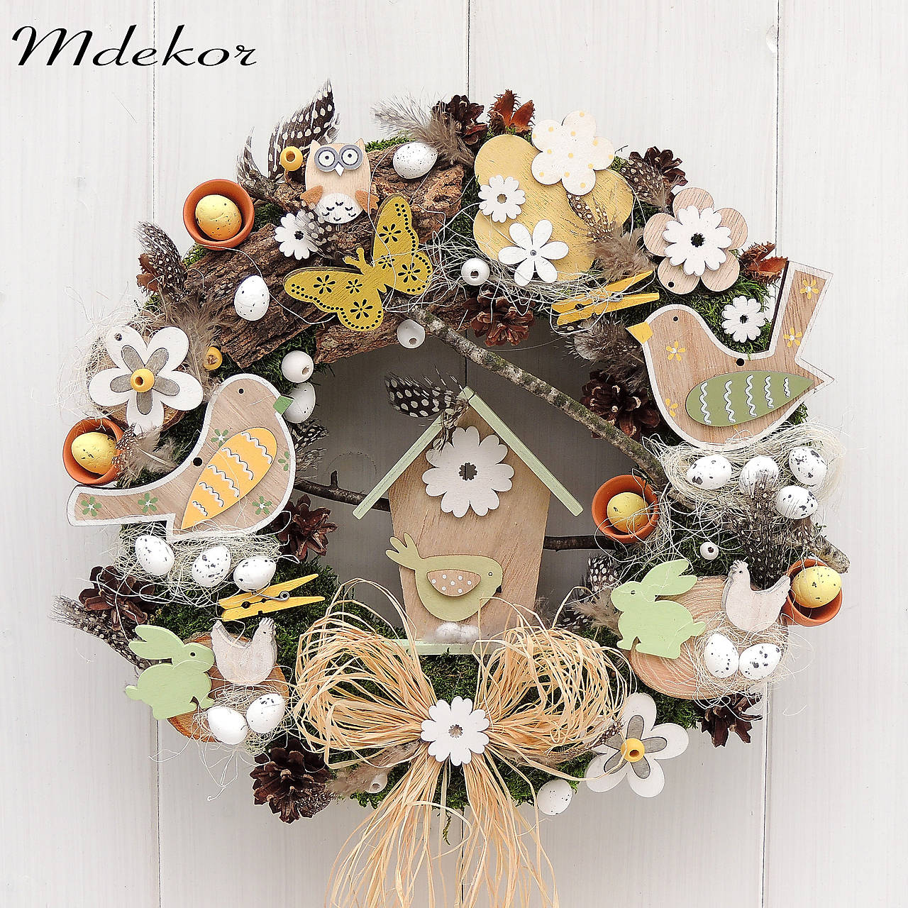 Prírodný jarný veniec III / Mdekor - SAShE.sk