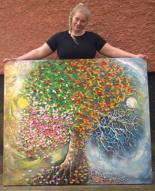 Rodinný strom - 4 ročné obdobia / KukurART - SAShE.sk