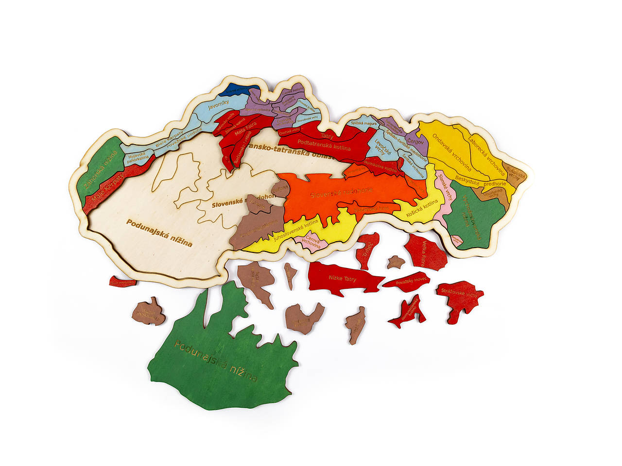 Mapa Slovenska - Puzzle POHORIA / MimiDecorMH - SAShE.sk