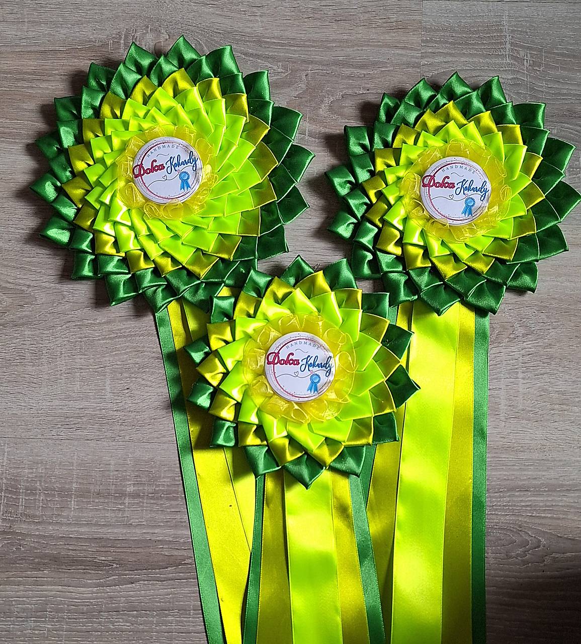 Veľká jarná kokarda kvetinka 24 cm priemer (Veľká jarná kokarda ...