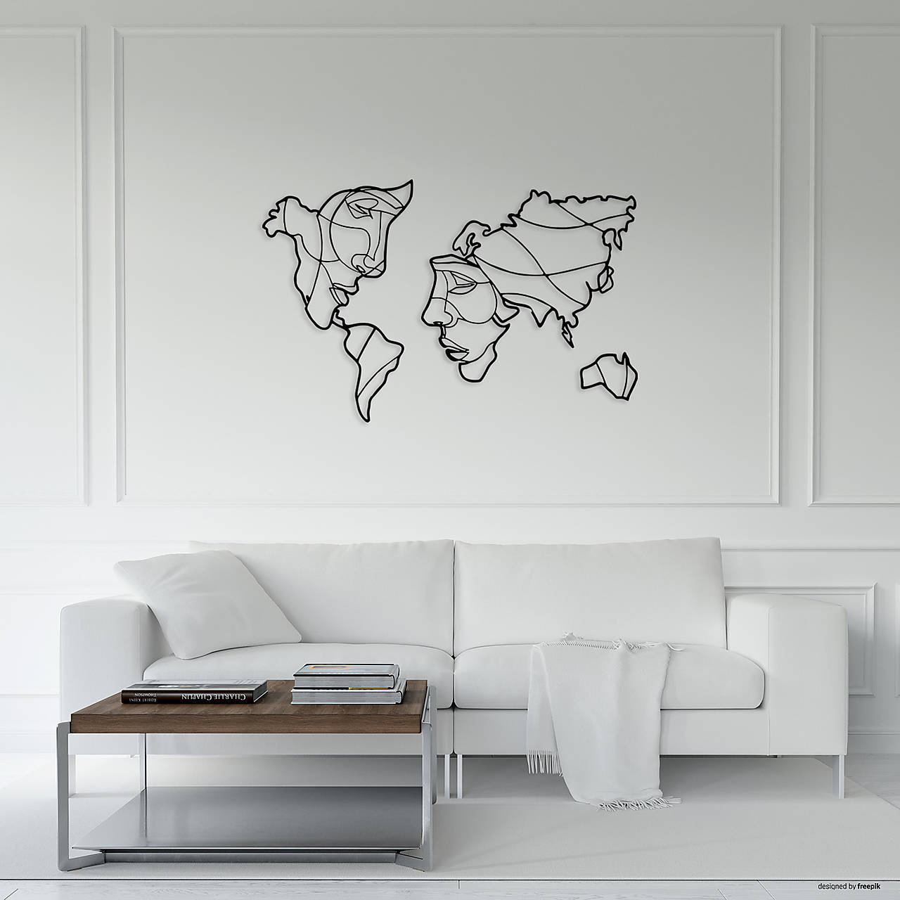 Mapa: Dve tváre sveta / infinityart - SAShE.sk