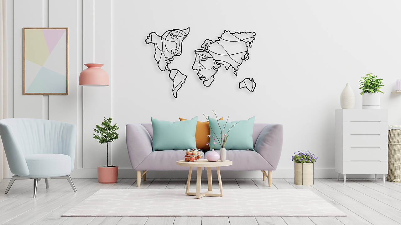 Mapa: Dve tváre sveta / infinityart - SAShE.sk