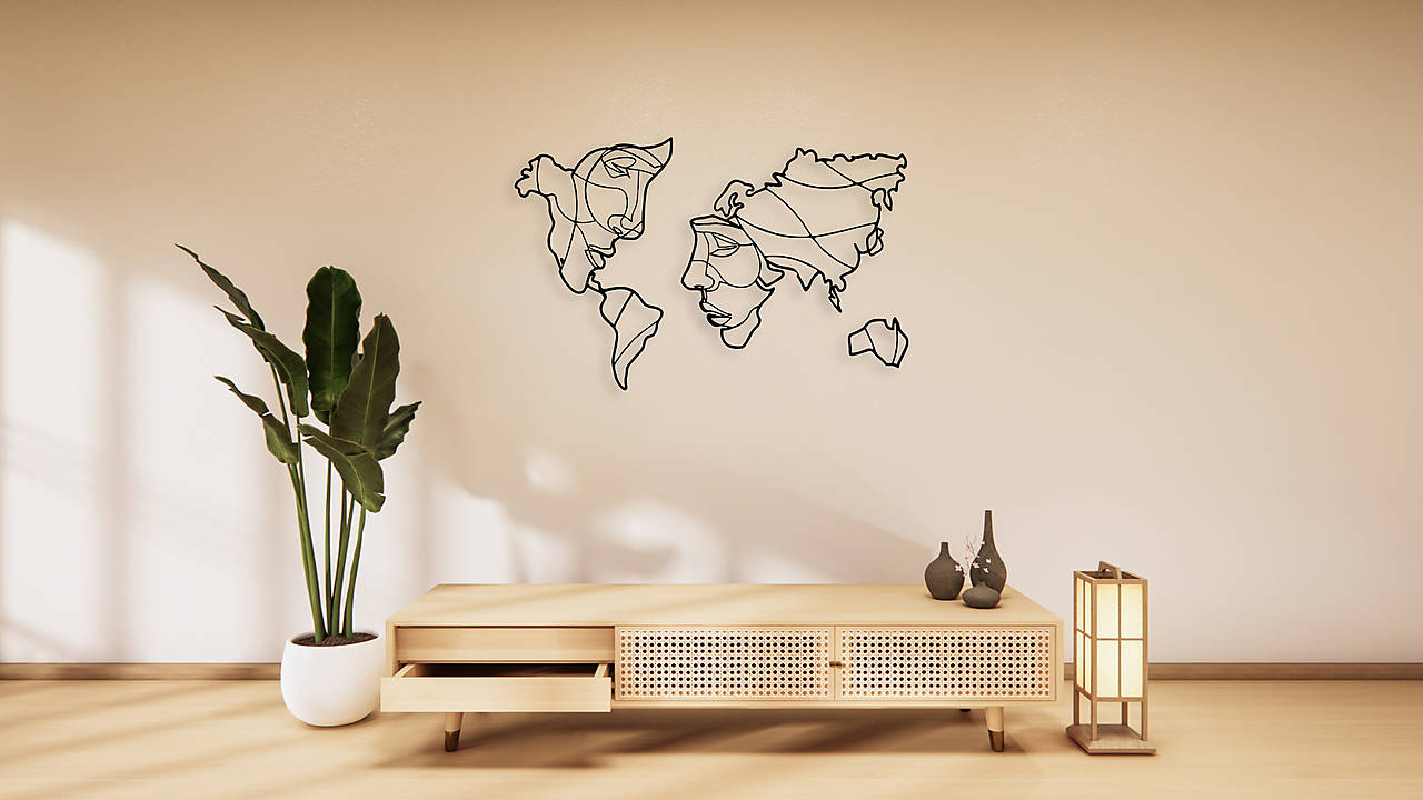 Mapa: Dve tváre sveta / infinityart - SAShE.sk