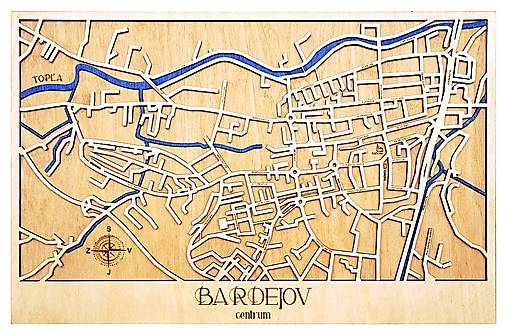 Mapa mesta Bardejov / percas - SAShE.sk