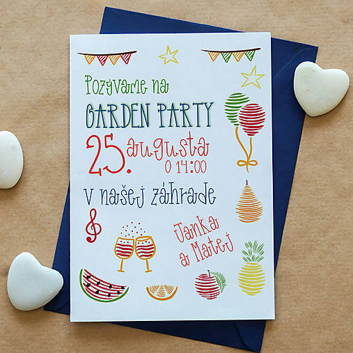 Pozvánka GARDEN PARTY - návrh na tlač & online verzia / abanas - SAShE.sk