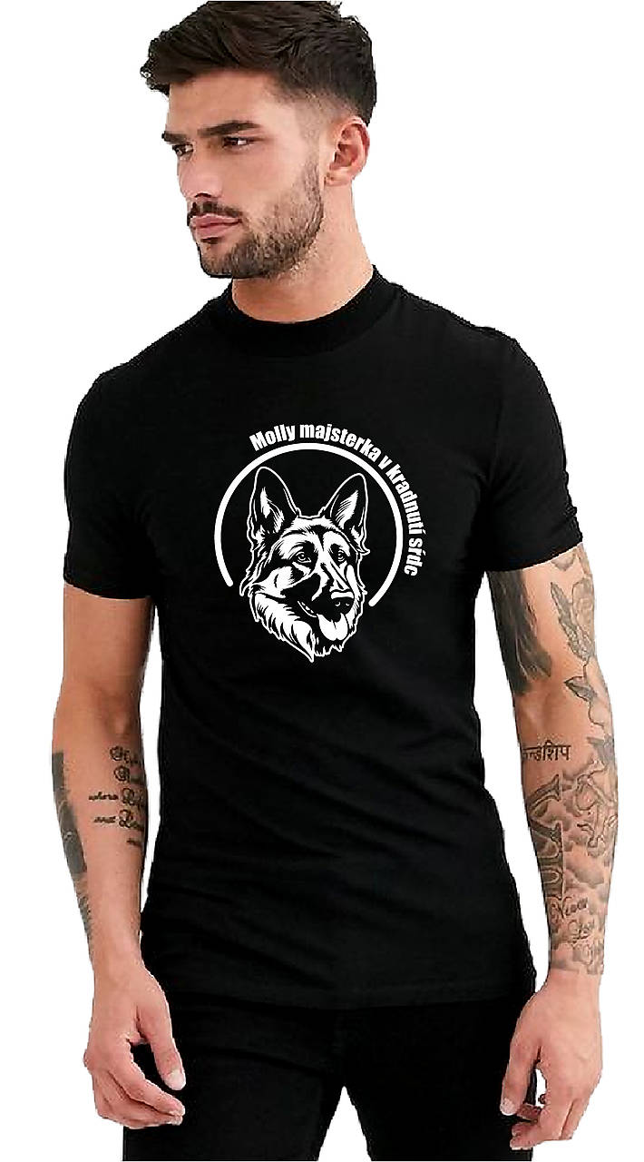 Majster v kradnutí sŕdc pánske (meno psíka) (XL - Biela) / jedinecne ...