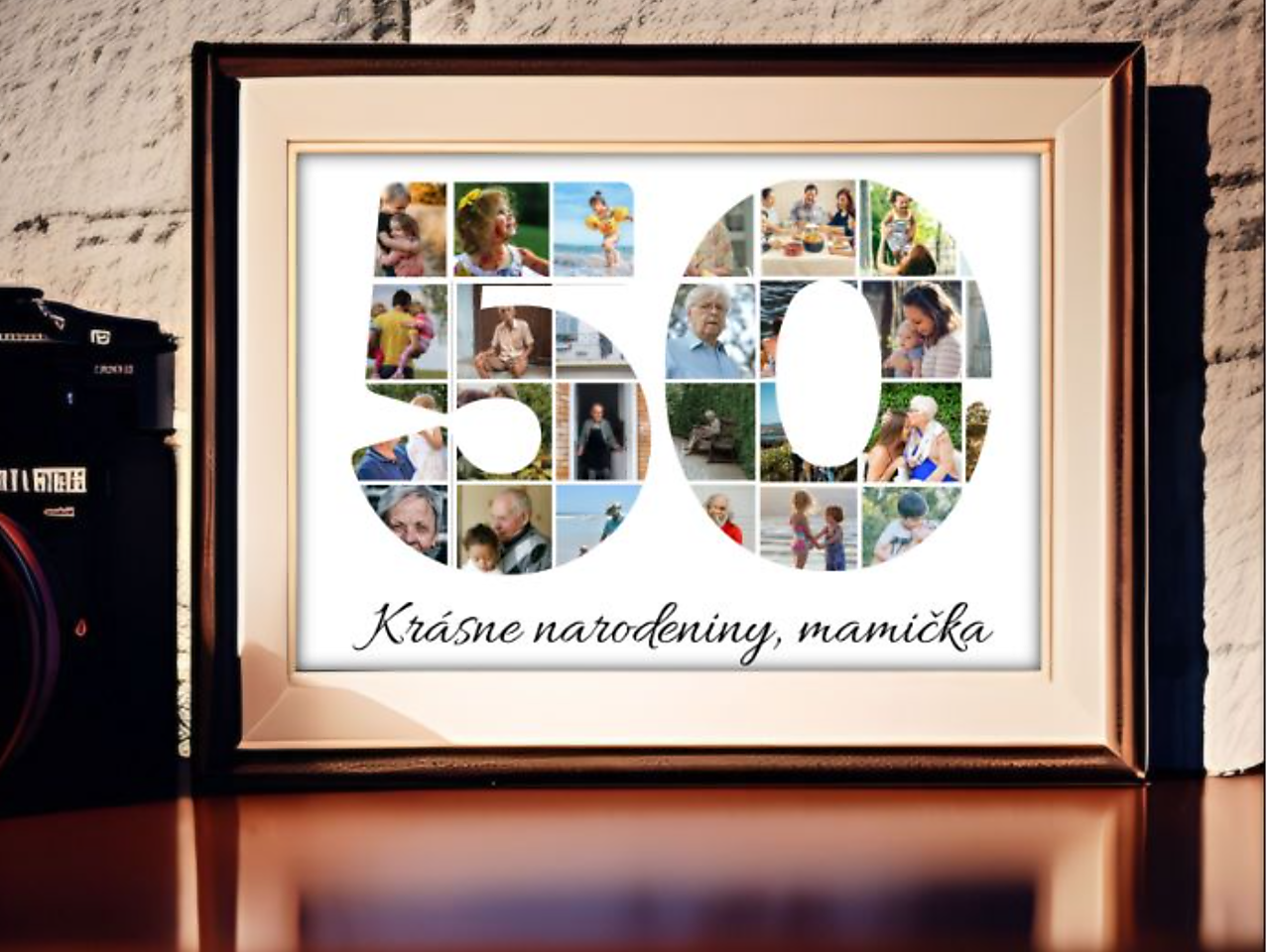 Obraz z fotografií na 50 tku Krásne narodeniny, mamička / Kukuku - SAShE.sk