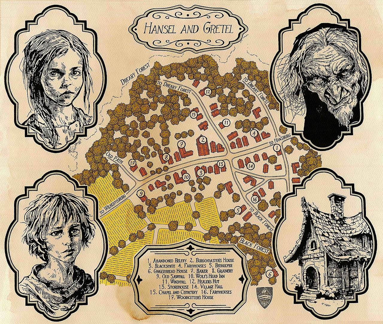 Mapa O perníkovej chalúpke / schemnitz.art - SAShE.sk