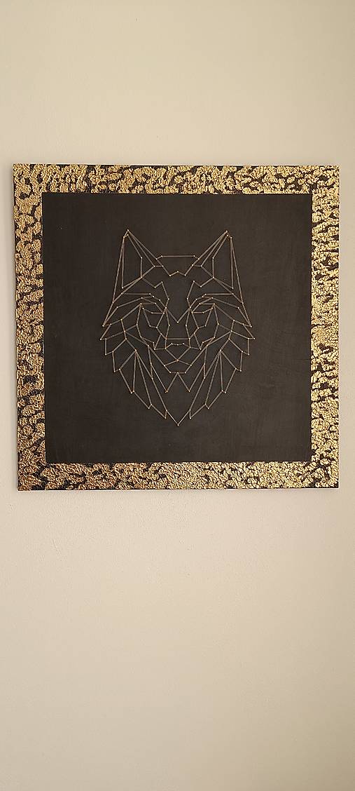 String art -WOLF / Letrik - SAShE.sk