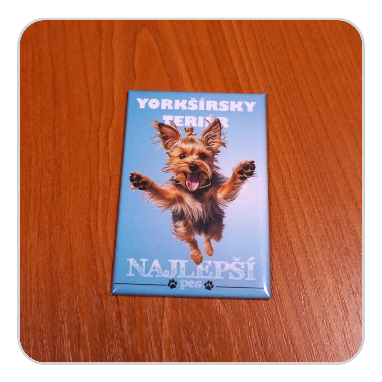Yorkšírsky teriér - najlepší pes - magnetka (Yorkšírsky teriér - modrá ...