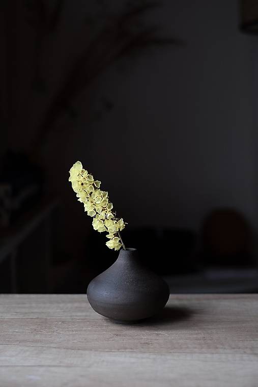 Dekoratívna váza - 14 Simple dark brown / SHAWA_ceramics - SAShE.sk