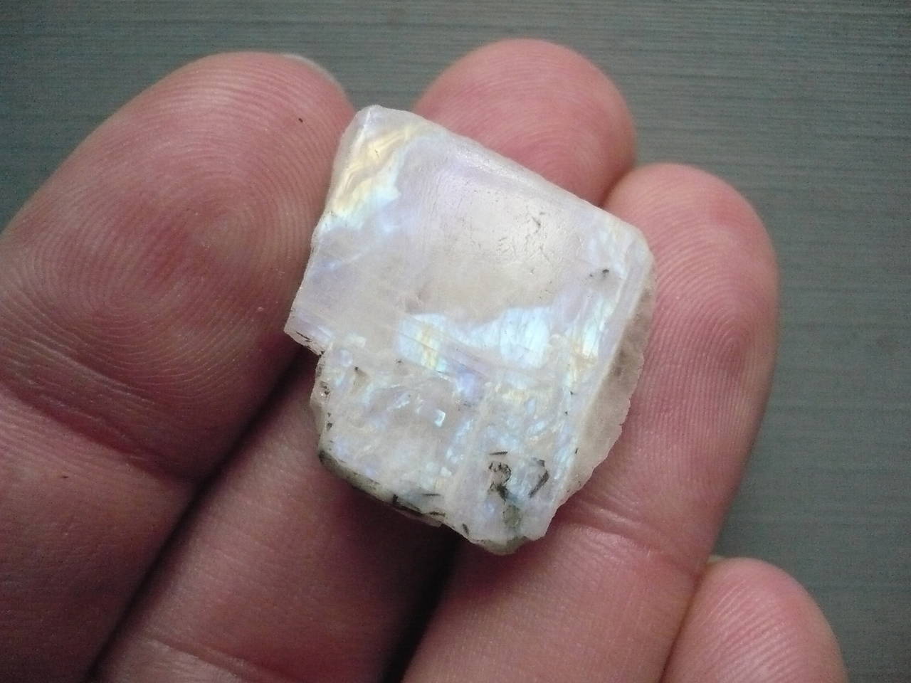 Plátek měsíčního kamene 22 mm, č.6f / uLipy-material - SAShE.sk