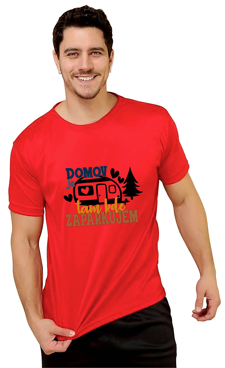 Domov je tam kde zaparkujem - pánske (XL - Čierna) / jedinecne_tricka ...