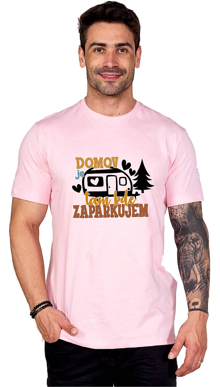 Domov je tam kde zaparkujem - pánske (XL - Biela) / jedinecne_tricka ...