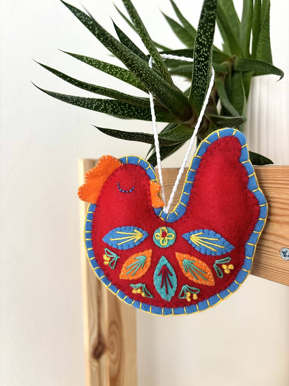 Felt toys “Red Hen” / lovart - SAShE.sk