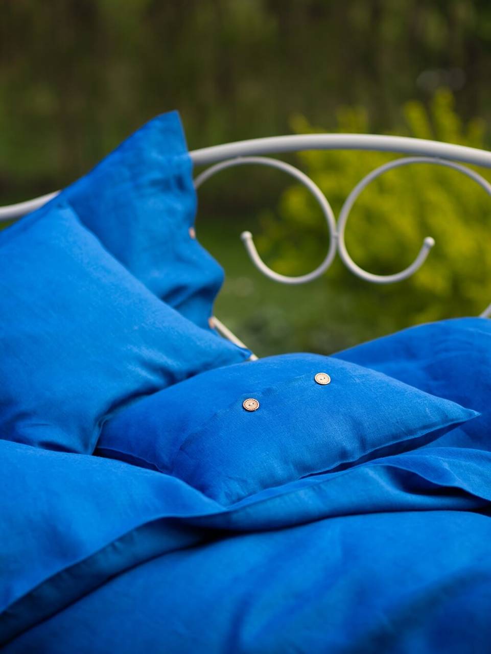 Ľanové obliečky Cobalt Blue / shabby.romantic - SAShE.sk