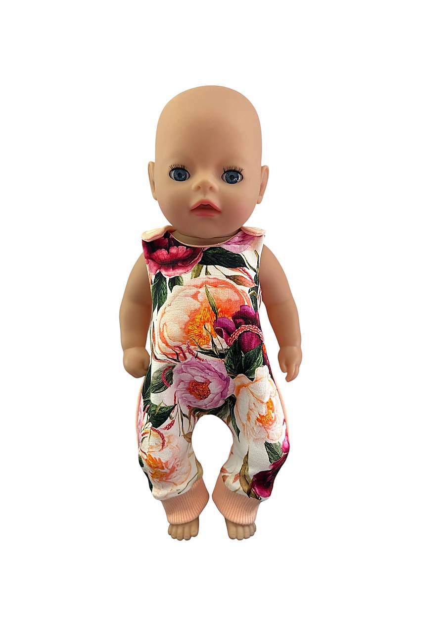 Dupačky pre bábiku baby born - 36 cm, kvety / BaskaDesign - SAShE.sk