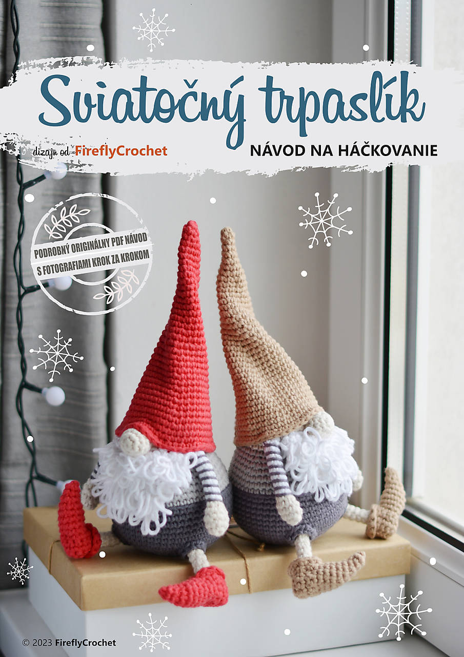 Sviatočný Háčkovaný škriatok – Vianočný Amigurumi návod PDF / FireflyCrochet - SAShE.sk