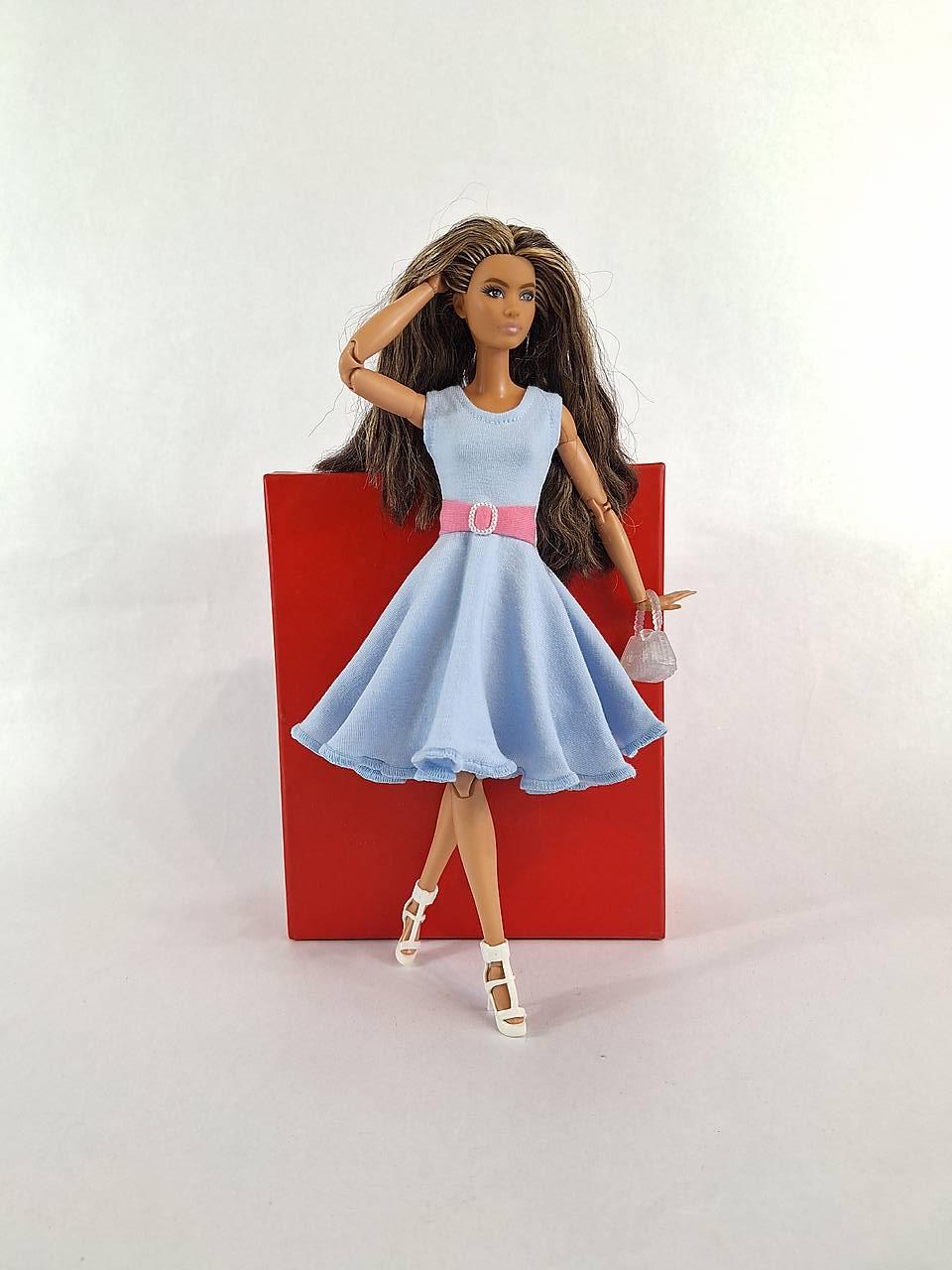 Elegantné letné šaty pre Barbie / Abudancia - SAShE.sk