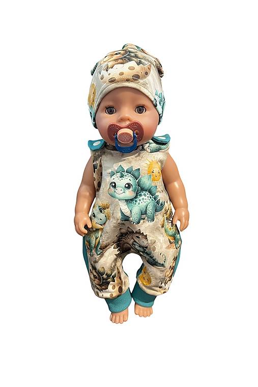 Dupačky pre bábiku Baby Born - 43 cm, dino 2 / BaskaDesign - SAShE.sk