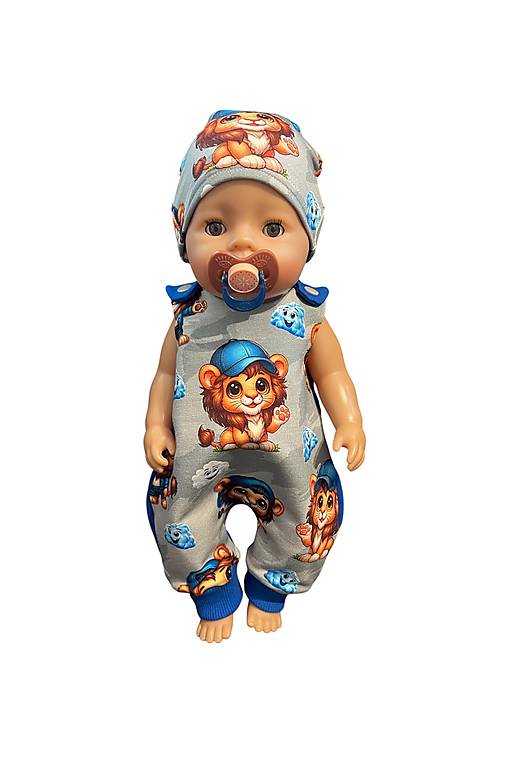Dupačky pre bábiku Baby Born - 43 cm, levík / BaskaDesign - SAShE.sk