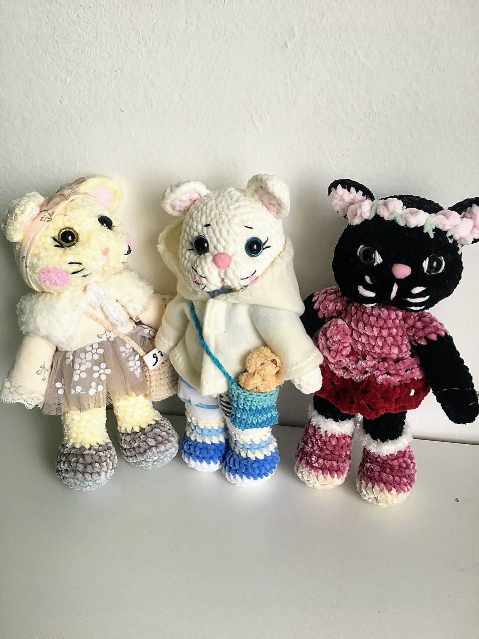 Háčkovana macicka -mojkadlo. (Čierna) / Katya_dyzajn - SAShE.sk