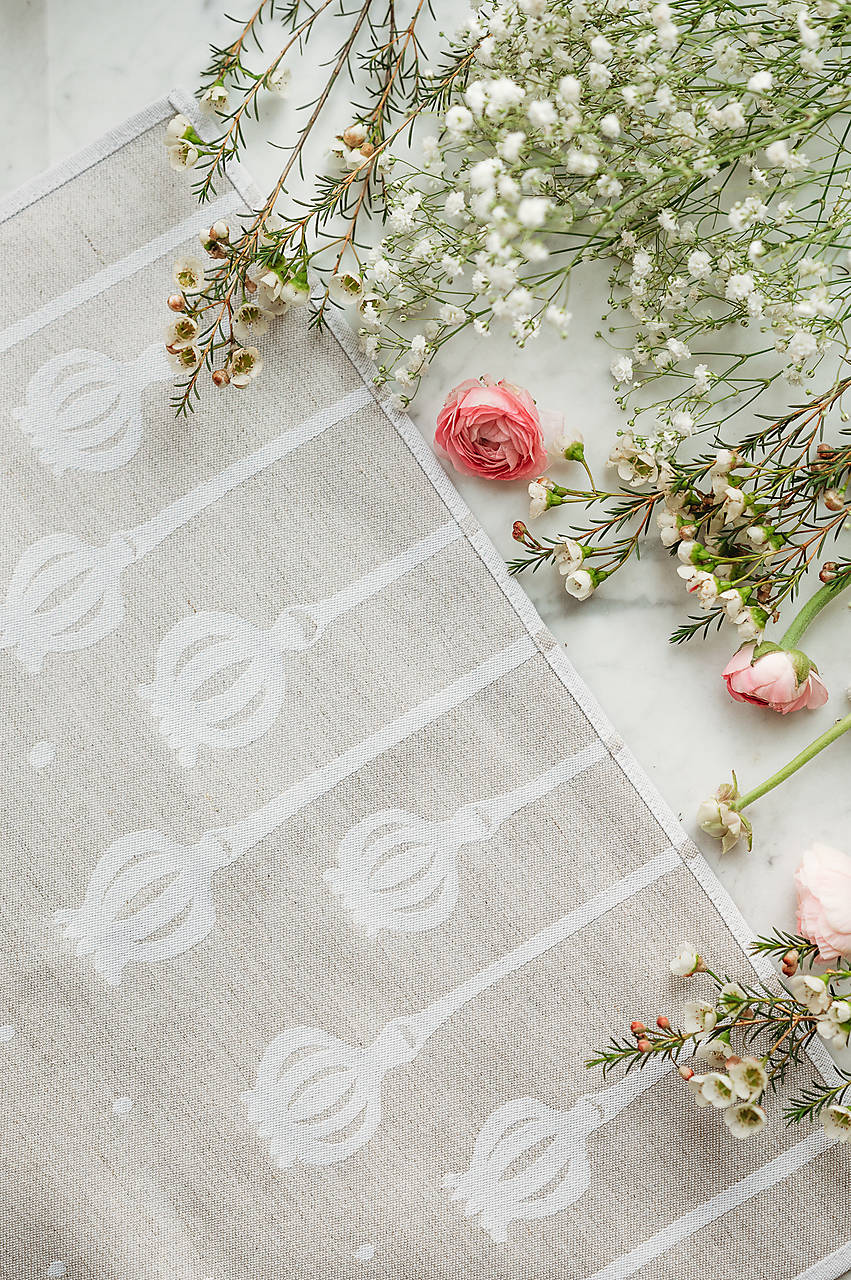 Darčekový set - dubový lopár a ľanová utierka (Utierka Tempora ...