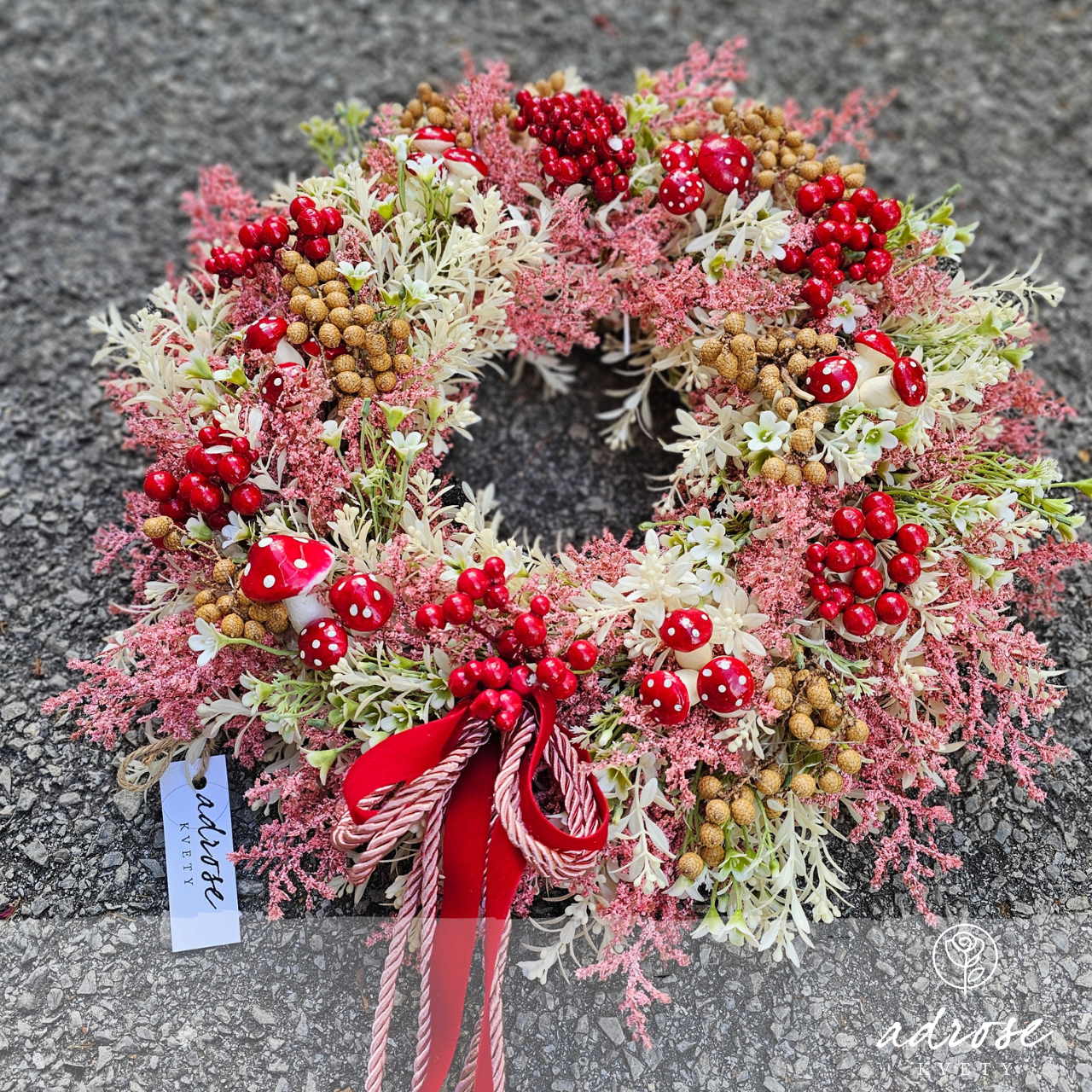 Veniec JESEŇ - MUCHOTRÁVKA / adrose - SAShE.sk