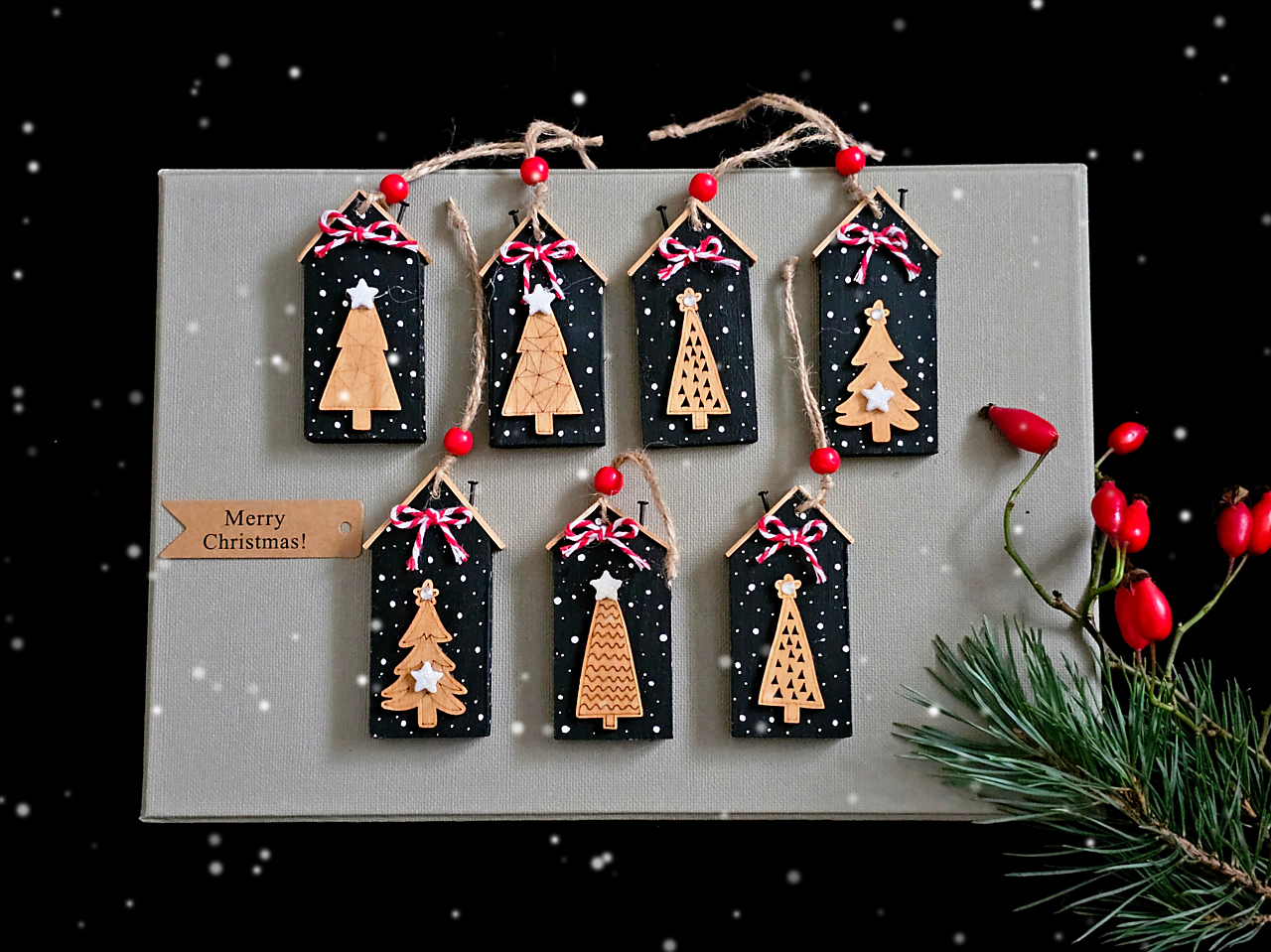 Vianočné ozdoby ,,Stromčekovo,, / Lailath - SAShE.sk