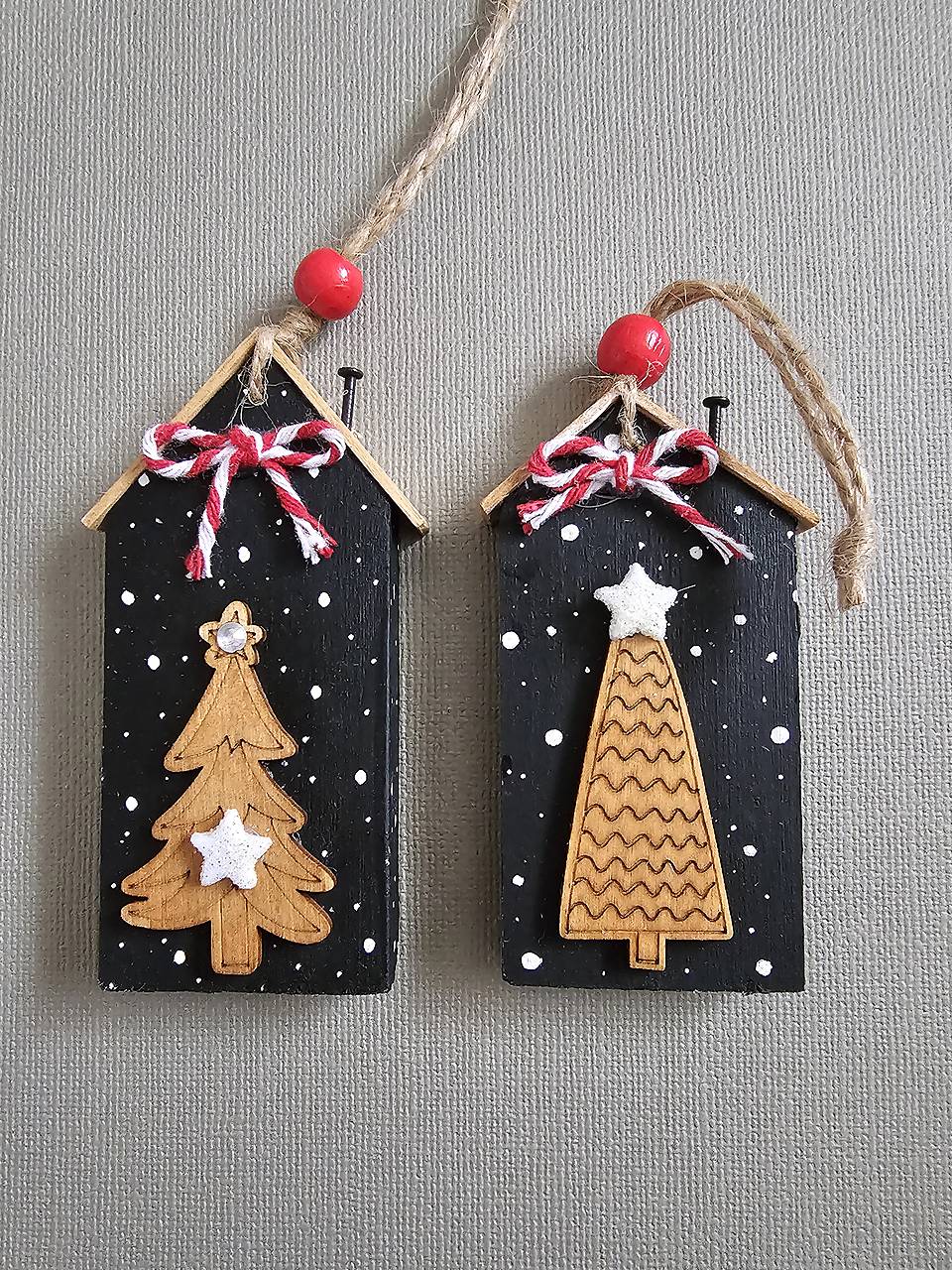 Vianočné ozdoby ,,Stromčekovo,, / Lailath - SAShE.sk